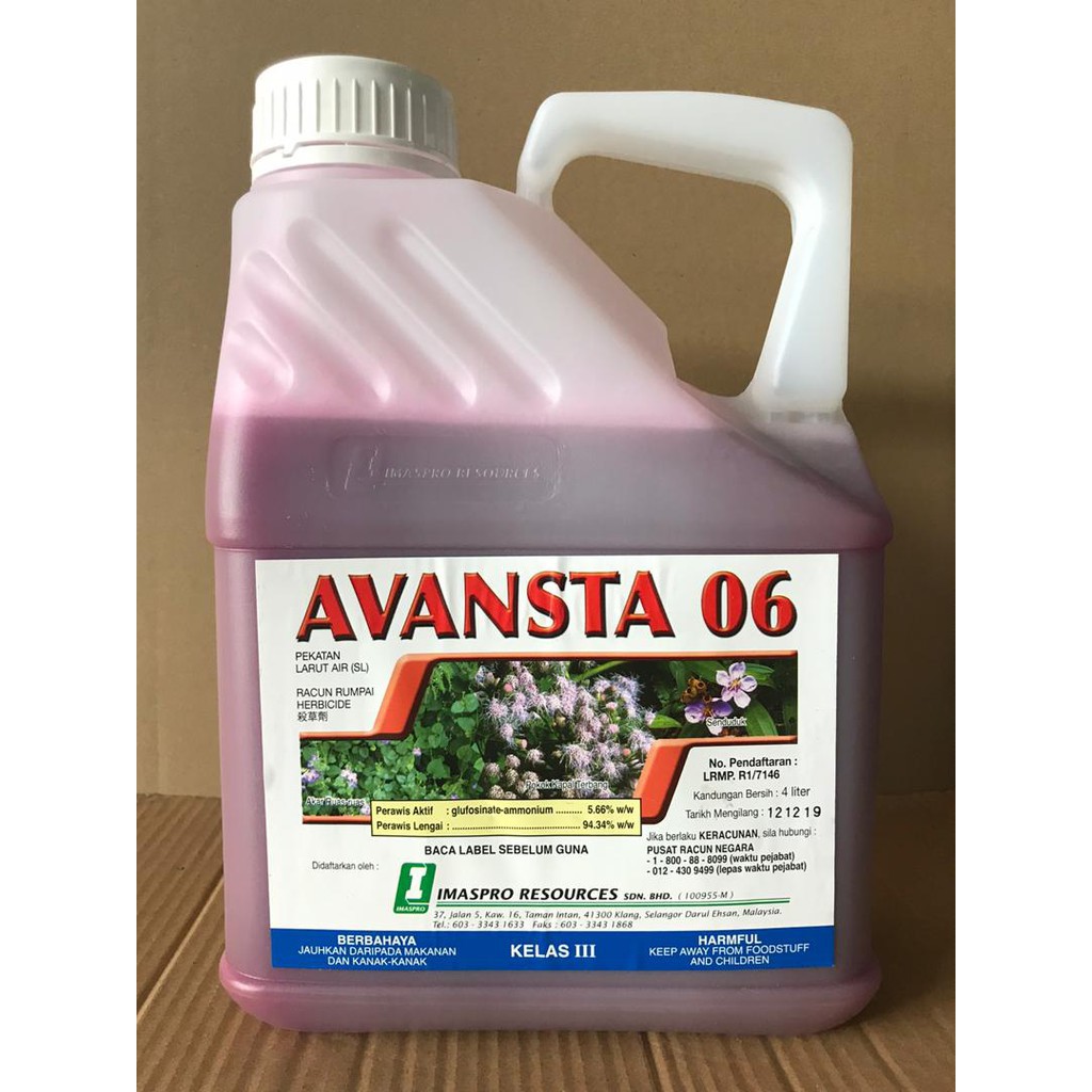 Avansta 06 4 Lit / Glufosinate Ammonium / Non-Selective Herbicide ...
