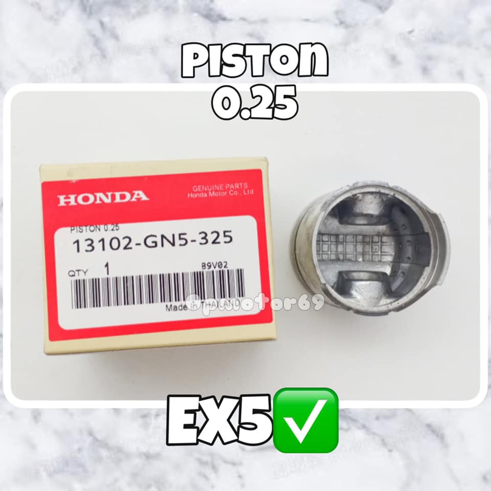 Honda EX5 Piston 0.25 / Piston Only EX5 (13102-GN5-325) MADE IN ...
