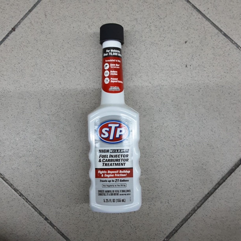 STP HIGH MILEAGE FUEL INJECTOR AND CARBURETOR TREATMENT (155ml ...