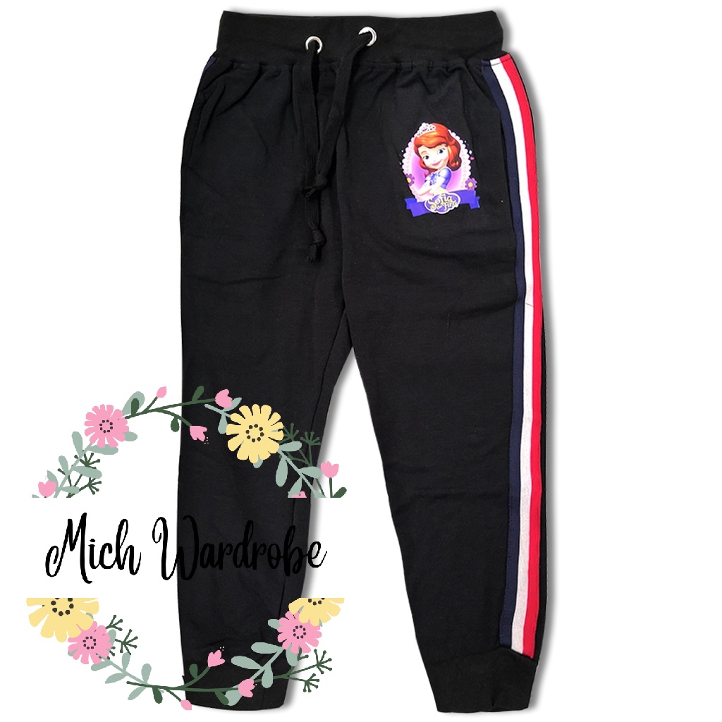 (2Y-8Y) More than 20 cartoons! Girl CARTOON Long Jogger Sweat Pant ...