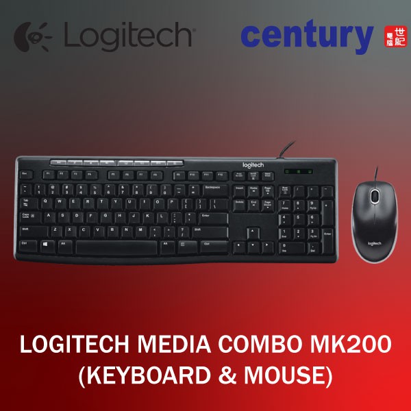 Logitech Media Combo Mk200 Keyboard And Mouse Shopee Malaysia
