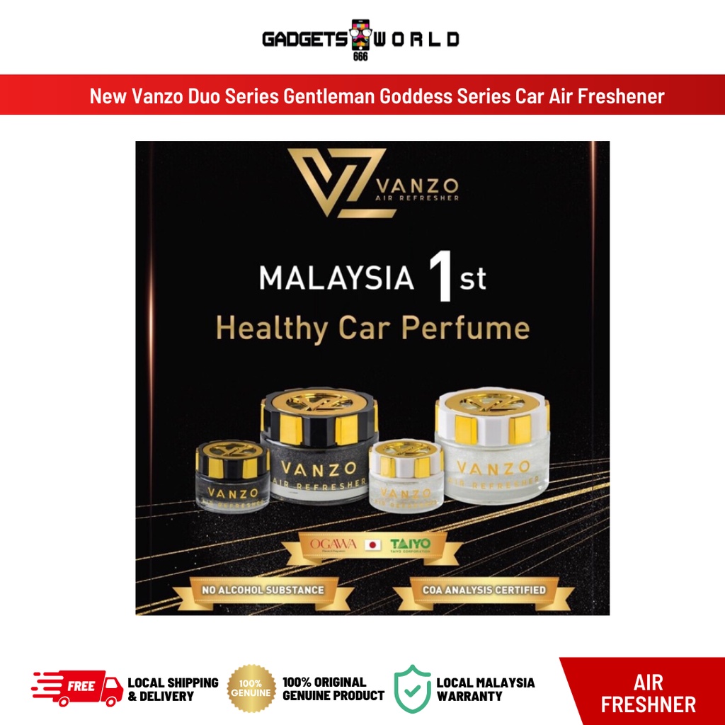 New Vanzo Duo Series Gentleman Goddess Series Car Air Freshener Car ...