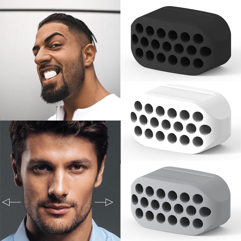 3 Colours Face Chew Ball Fitness Jaw Line Exerciser Ball Workout Facial ...