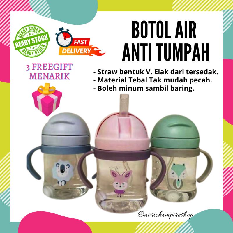 BOTOL AIR GRAVITI ANTI TUMPAH | Shopee Malaysia
