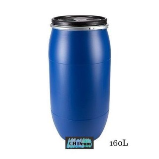 120L/160L Tong Biru/ Open Top Plastic Drum ( READY STOCK ) | Shopee ...