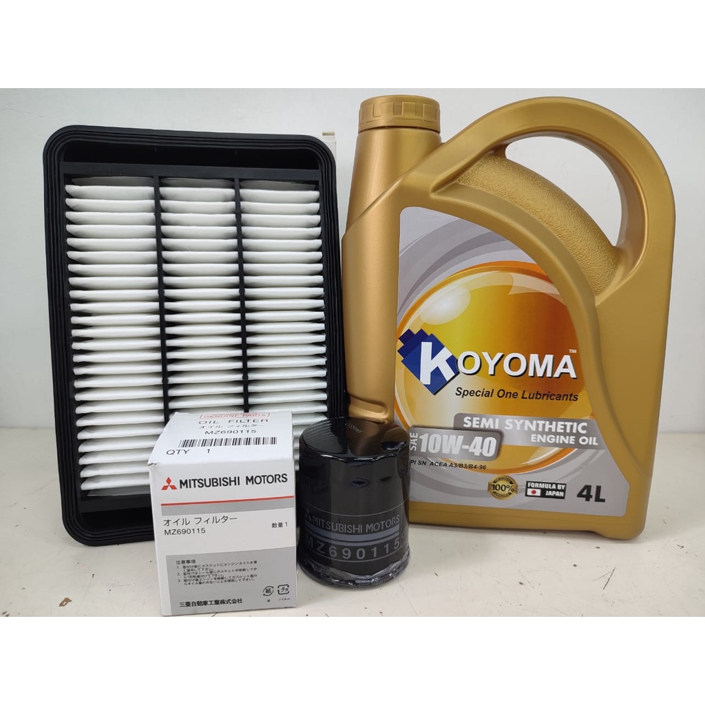 MITSUBISHI LANCER GT, PROTON INSPIRA OIL FILTER + AIR FILTER + KOYOMA ...