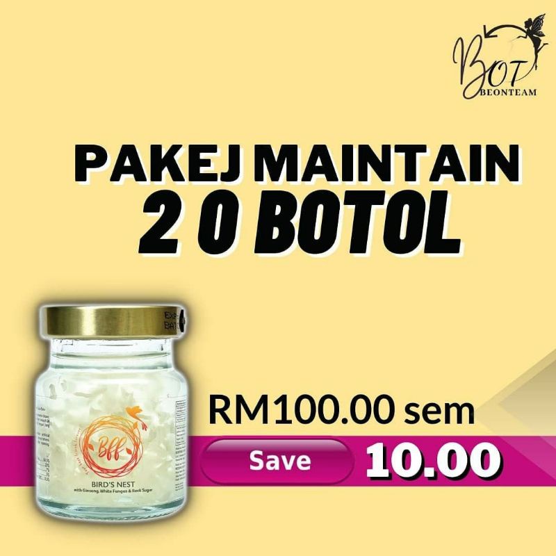 Air Sarang Burung Bff Bird's Nest Pakej 20 botol | Shopee Malaysia