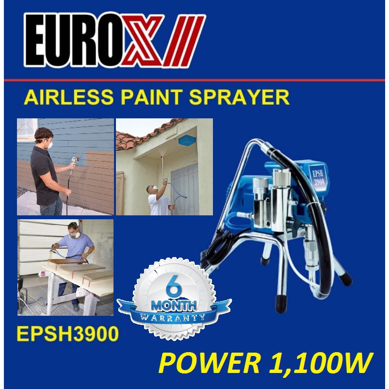 Euro X 1100W 230Bar Pressure Professional Airless Paint Sprayer | Shopee Malaysia