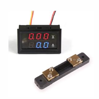 Panel Mount Digital Volt Voltage Amp Meter (0-100VDC & 0-100A) | Shopee ...
