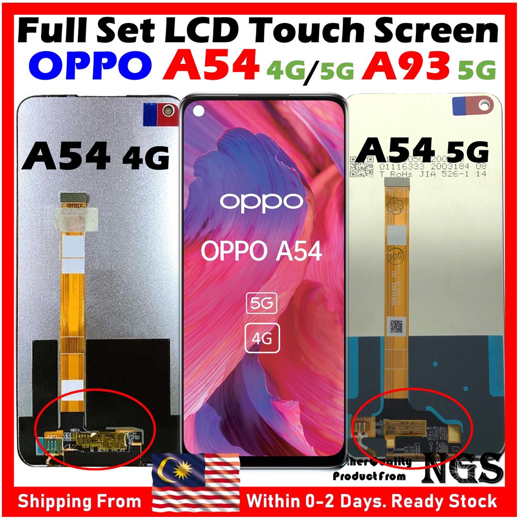 Full Set LCD Touch Screen Compatible For OPPO A54 4G CPH2239 / OPPO A54 5G CPH2195 / OPPO A55 4G ...