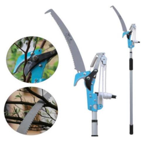 2-PULLEY TREE PRUNING SHEAR & SAW/RAMBUTAN CUTTER (GERGAJI DAHAN POKOK ...