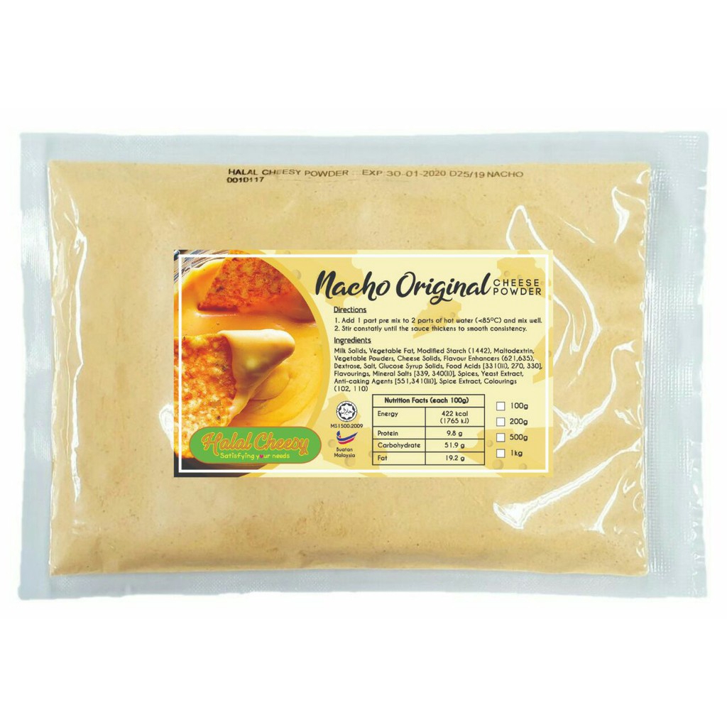 100g/200g/500g/1000g Cheese Powder Halal Sedap Murah ️𝗛𝗔𝗟𝗔𝗟 Cheesy ...