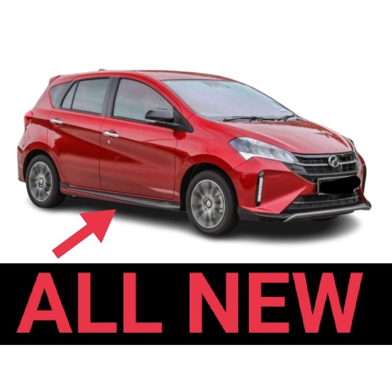 Myvi gen3 facelift side skirt myvi 2022 facelift side skirt myvi gm3 ...