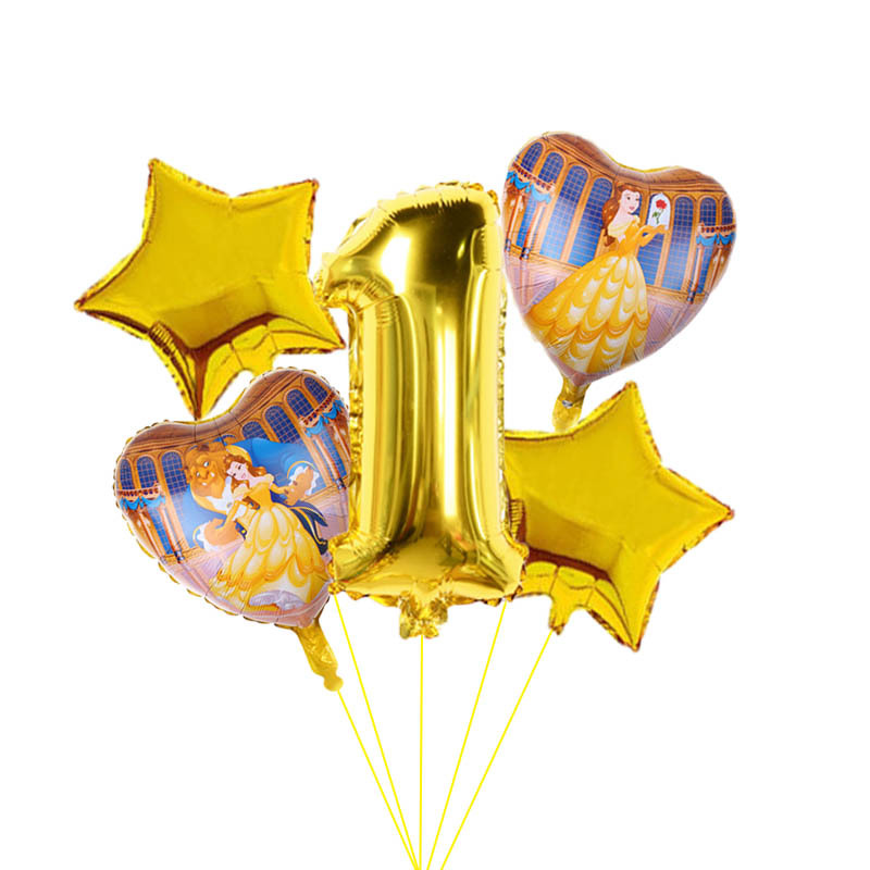 Beauty and The Beast Balloon Princess Birthday Party Decoration Balloon ...