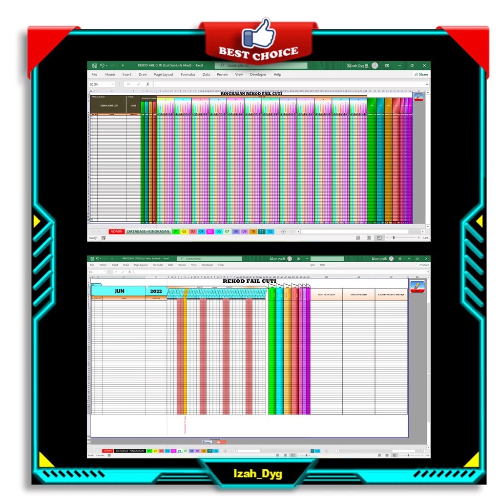 Automated Rekod Fail Cuti Penjawat Awam Kakitangan Kerajaan Database ...