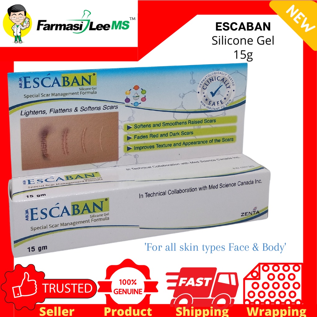 Escaban Silicone Gel For Scar 15g (Exp 09/2024) | Shopee Malaysia