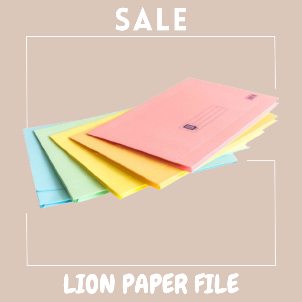 LION POCKET HOLDER FILE KERTAS 603 COLOURFUL PASTEL FILE | Shopee Malaysia