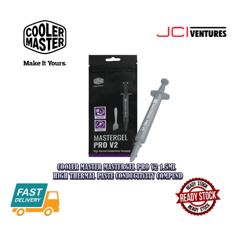 Cooler Master Mastergel Pro V2 (1.5ml) High Thermal Paste Conductivity ...