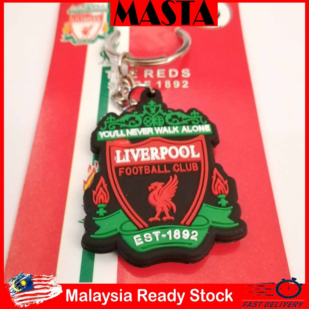 Keychain Bola Getah Liverpool fc | Liverpool Rubber Keychain lfc ...