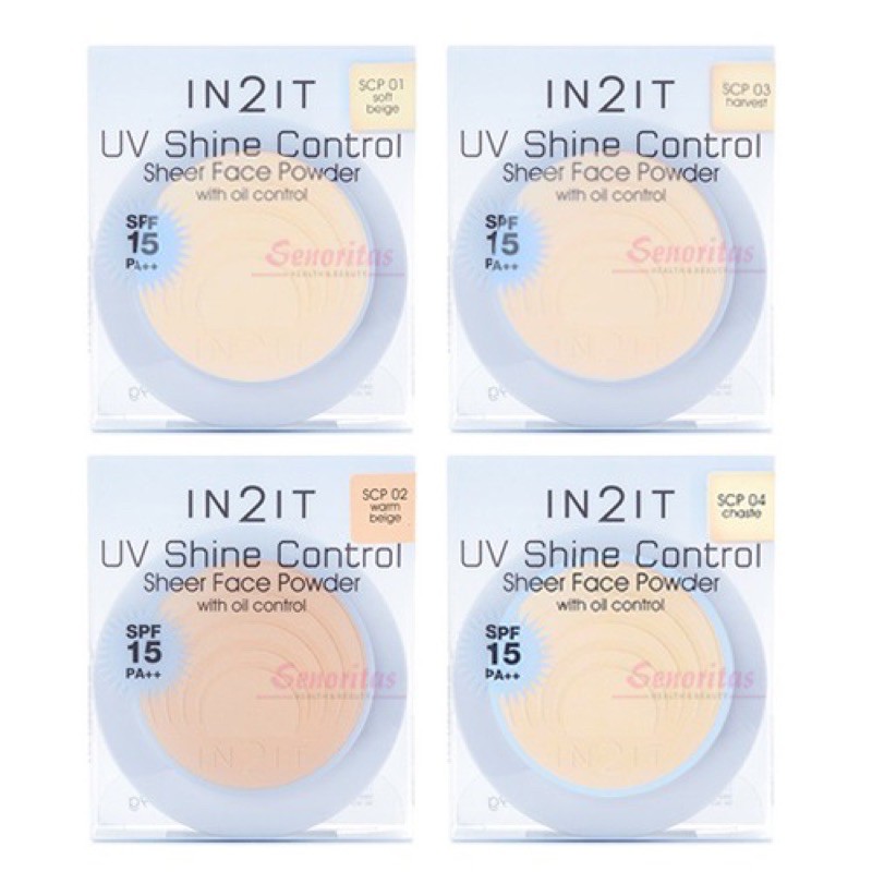 IN2IT UV Shine Control Sheer Face Powder With Oil Control SPF15PA++(SCP ...