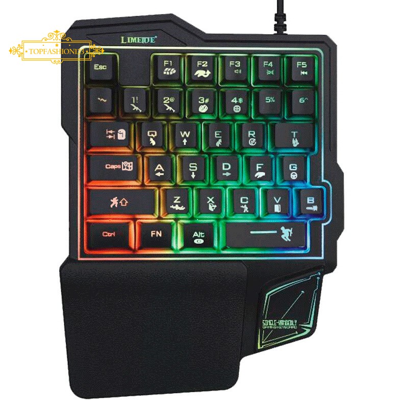 [ REDUCTION MYR 0.04 ] LIMEIDE GK103 Single Keyboard One Hand Ergonomic ...