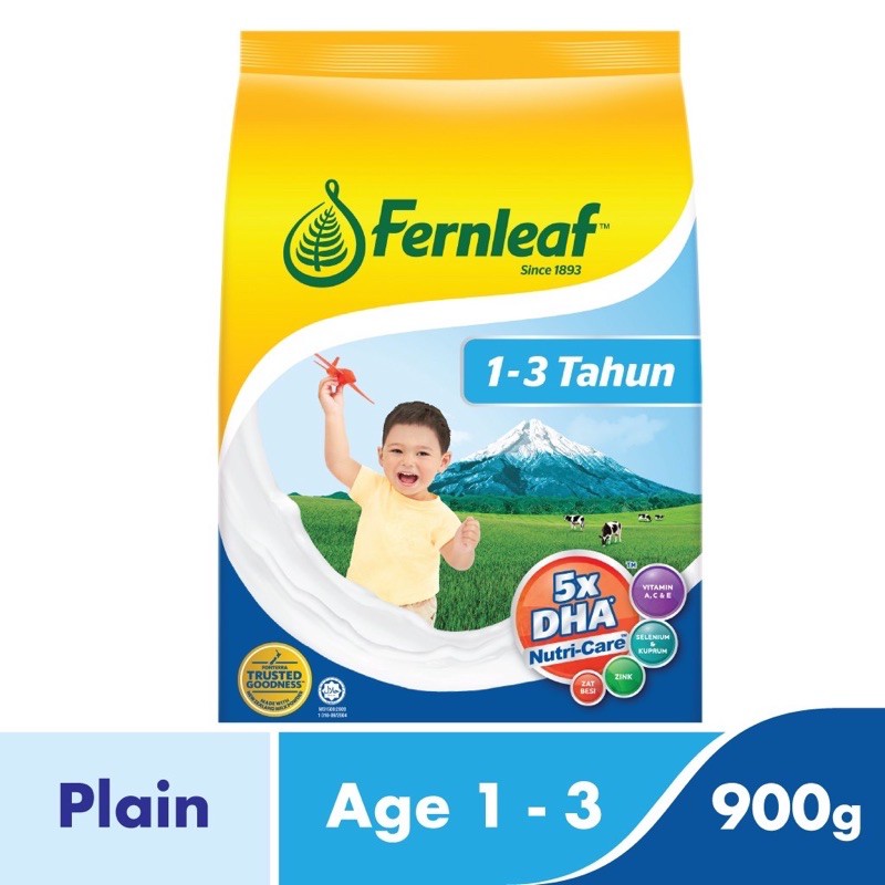 Fernleaf 1 - 3 years Baby Milk Formula Powder Plain 900g | Shopee Malaysia