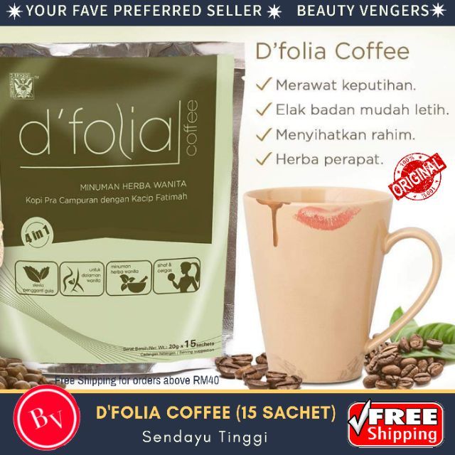 D'Folia Coffee Sendayu Tinggi | Shopee Malaysia