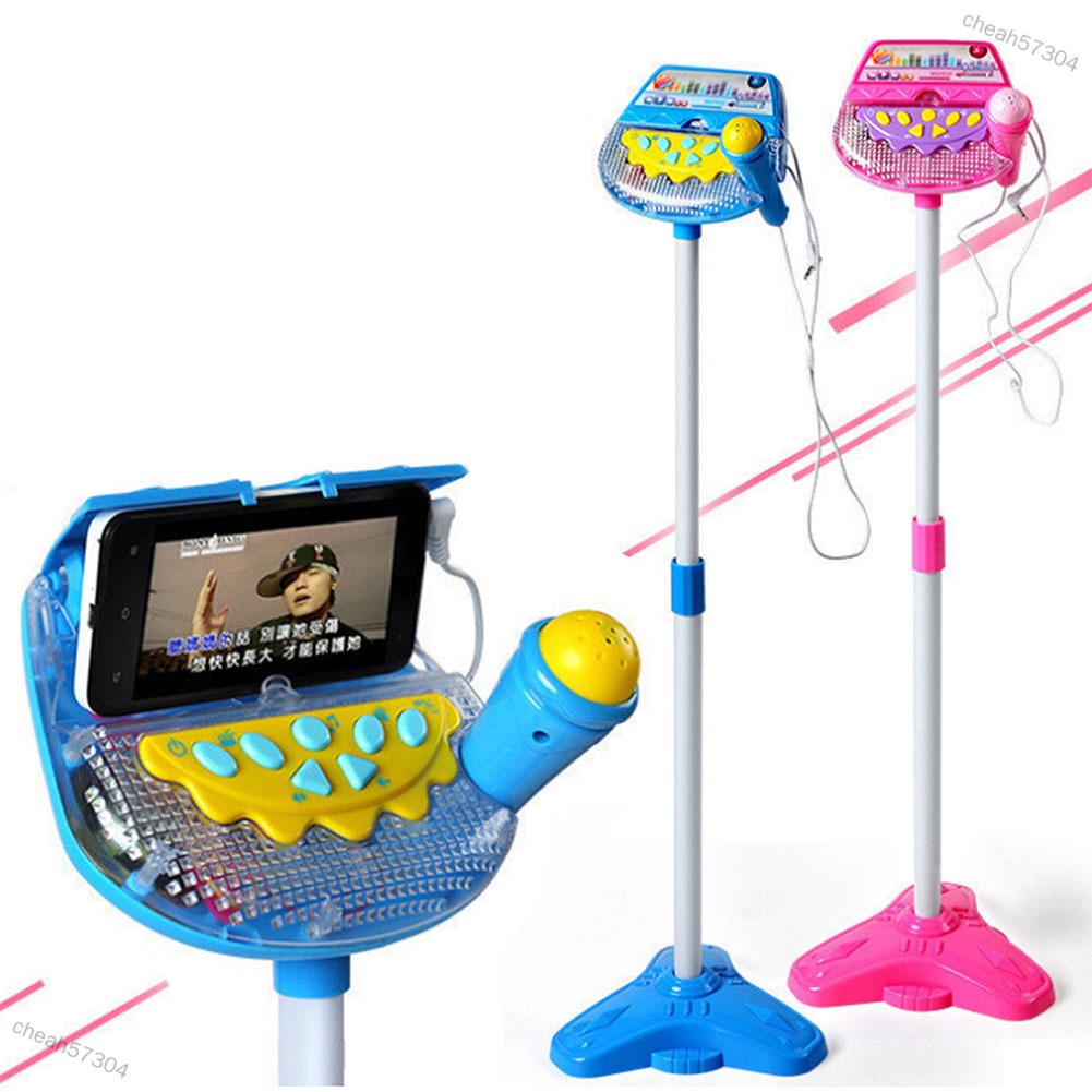 cheah57304 Kids Standing Microphone Musical Toy Karaoke Machine Sing ...
