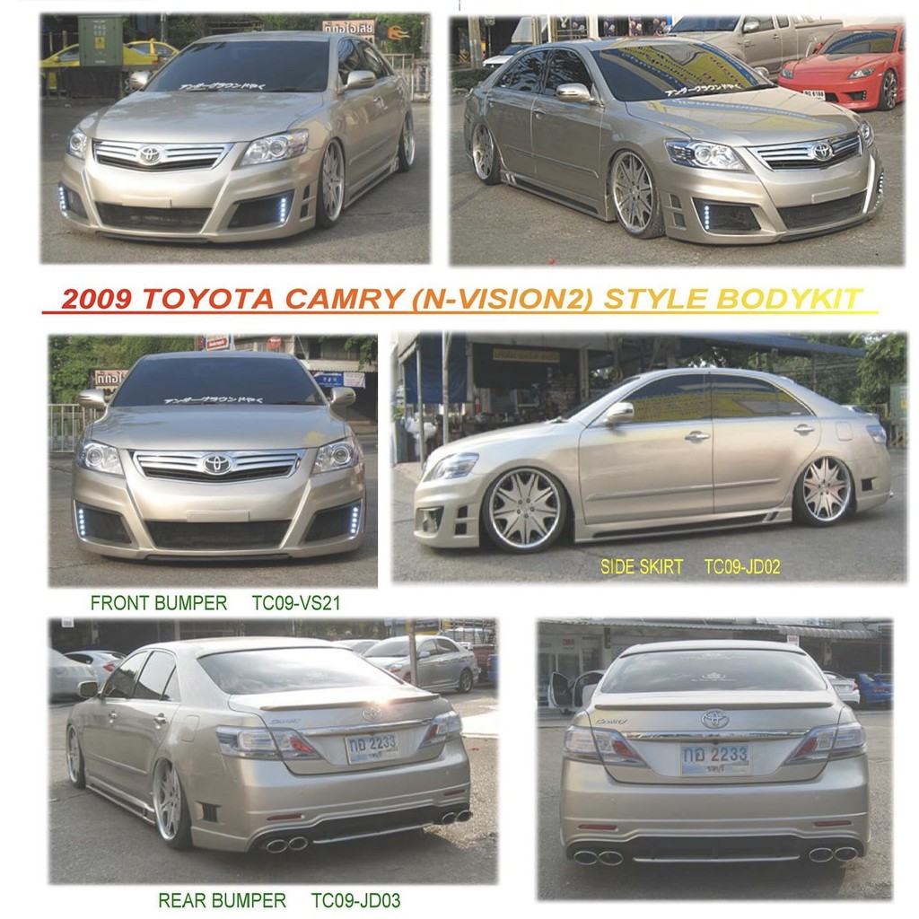 Toyota Camry acv40 V2 nvision n vision bodykit body kit bumper front ...