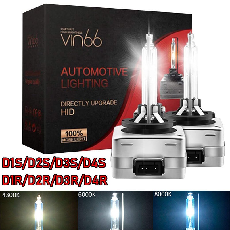 (2 Pack) D1S D2S D3S D4S 80W HID Xenon Headlight Replacement Bulb Headlight 4300K 6000K 8000k ...