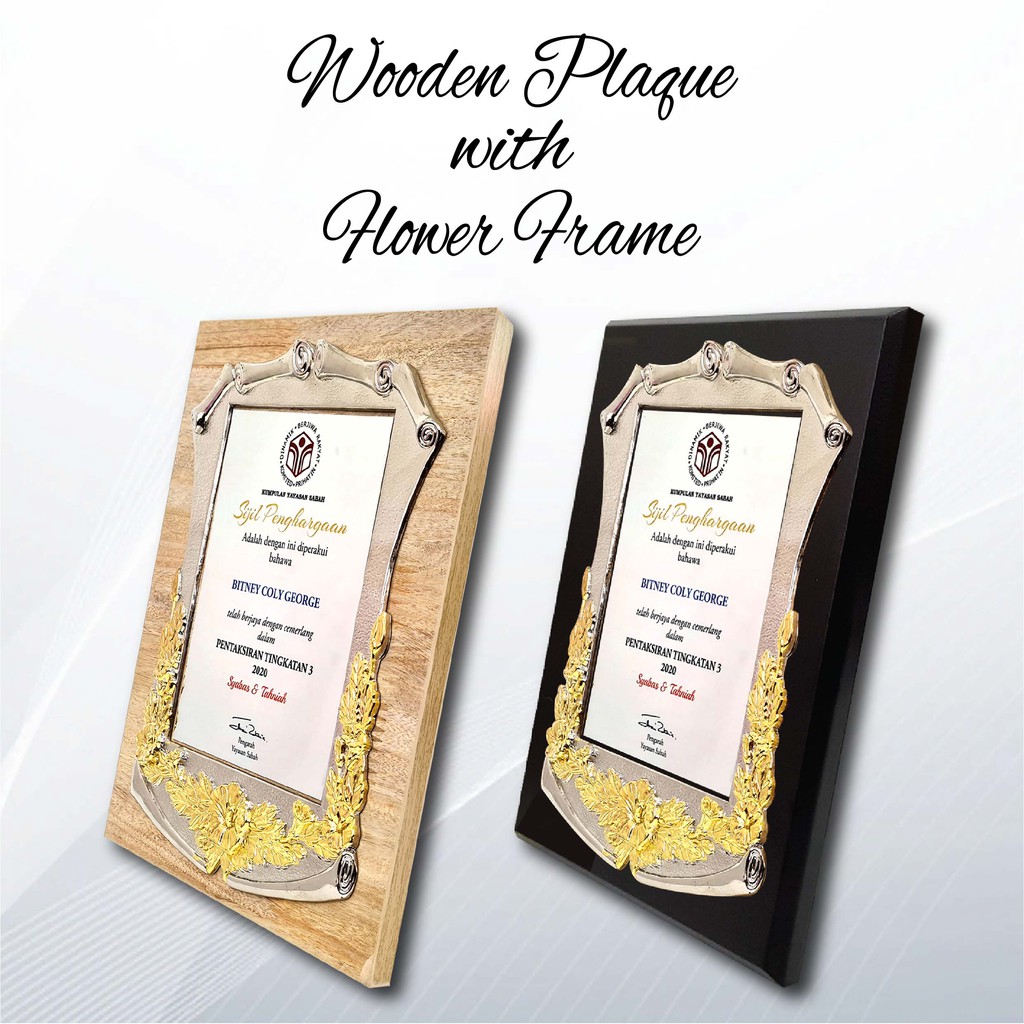 PLAK KAYU/AWARDS PLAK/PLAK PENGHARGAAN/NATURAL Wooden Plaque/PLAK KAYU ...