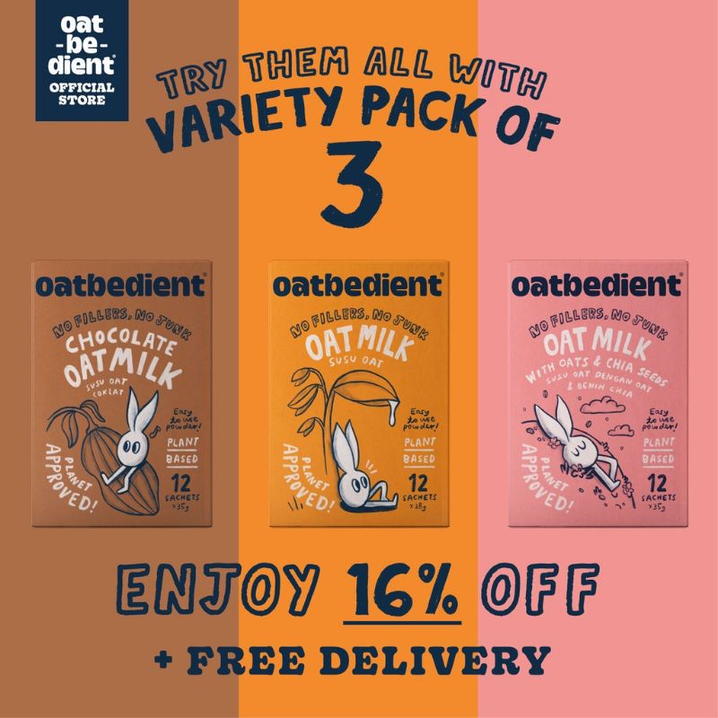 Bundle of 3] 3 Boxes Oatbedient Oat Milk Series (28gm / 35gm x 3 Boxes ...