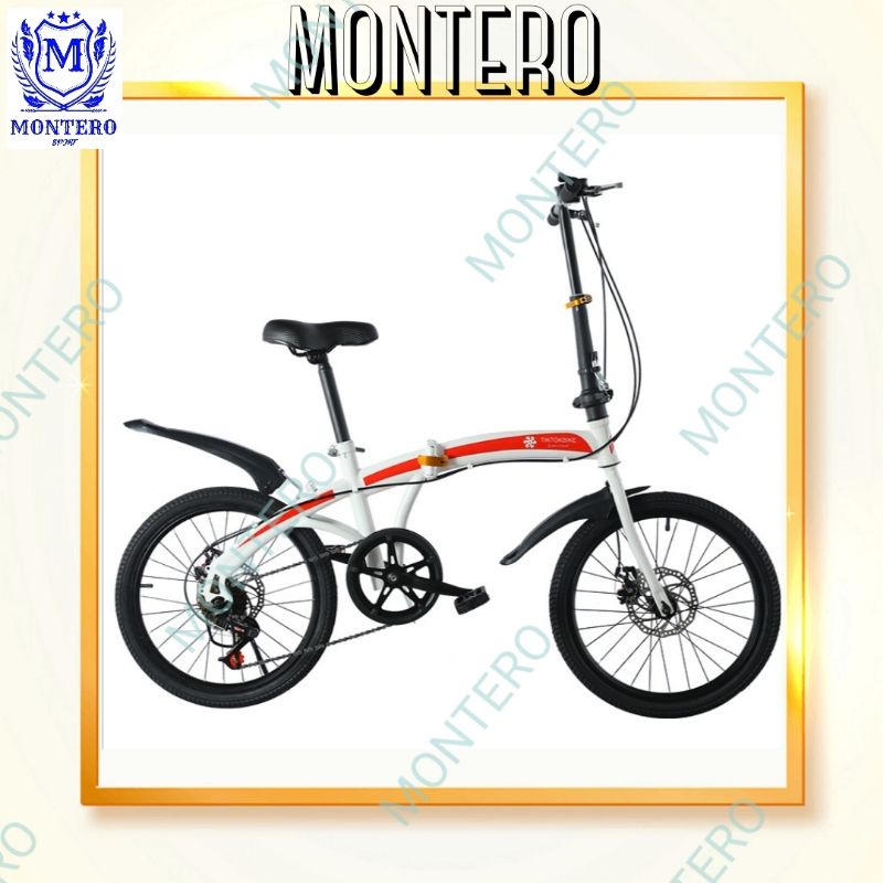 MONTERO[Ready Stock] 20 Inch Folding Bike Ultra Lite Double Disc Brake ...