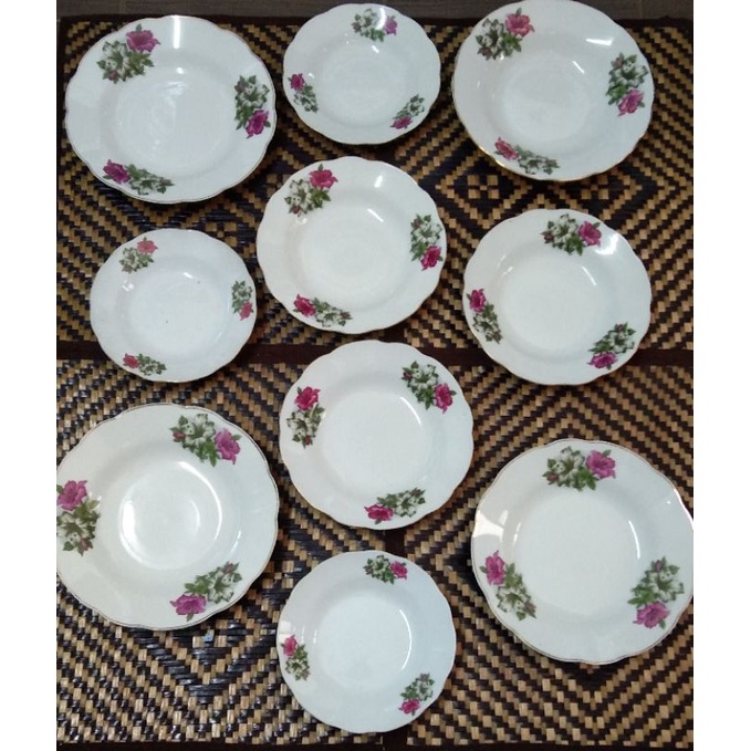 Set pinggan lama bunga kangkung vintage | Shopee Malaysia