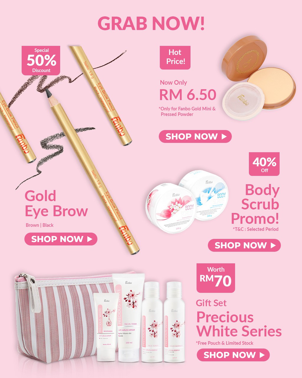 Fanbo Cosmetics Official Store, Online Shop | Shopee Malaysia