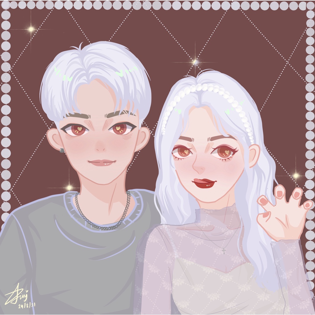 Digital Art Illustration Cute Profile Photo | Shopee Malaysia