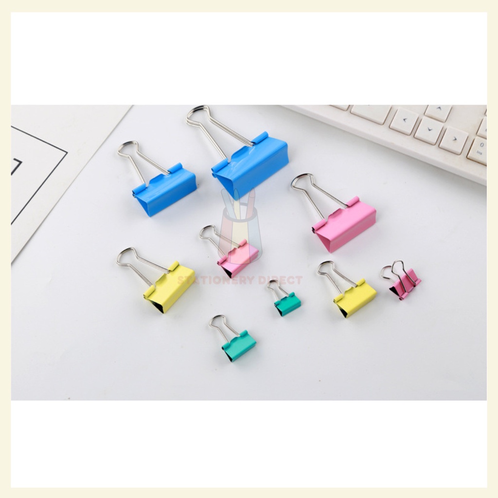 Colours Binder Clip / Price Per Drum / All Size / Paper Clip ...