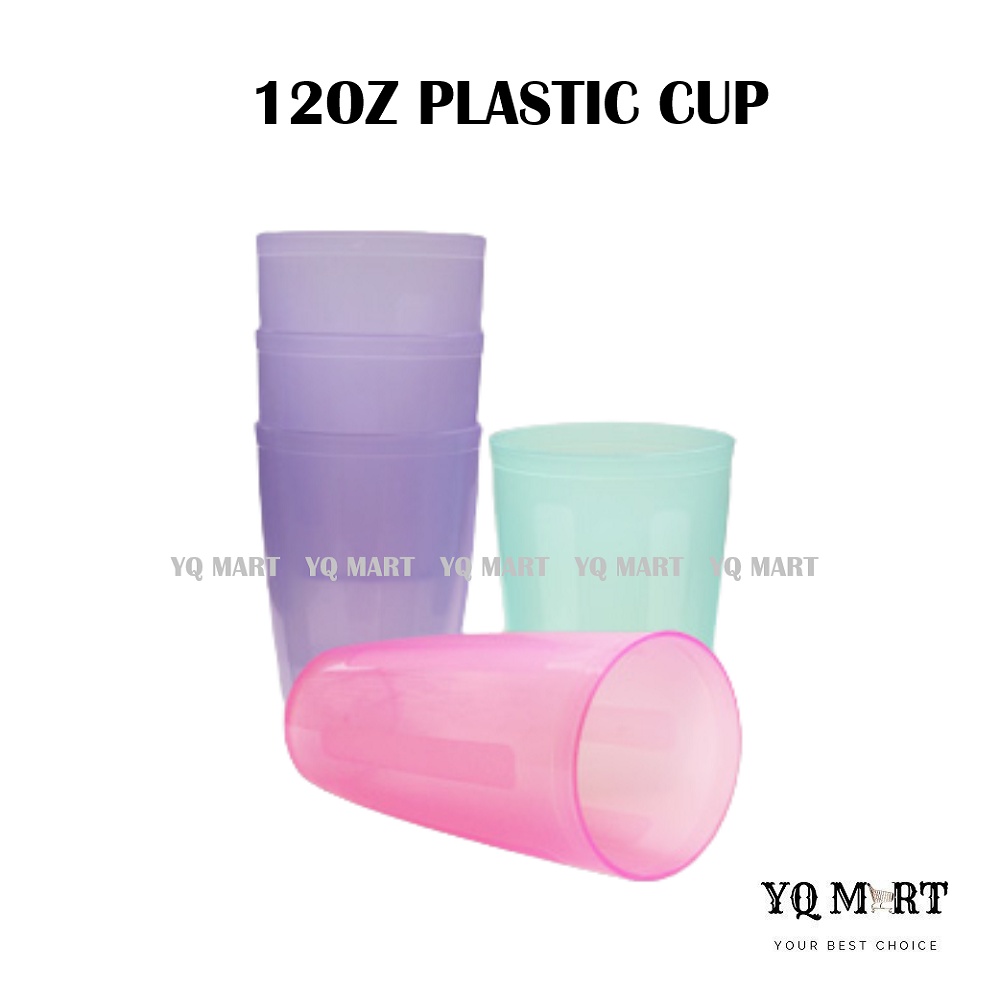 6PCS Party Cup/ 12Oz Plastic Cup/ Cawan Plastik/ Cawan Kenduri | Shopee ...