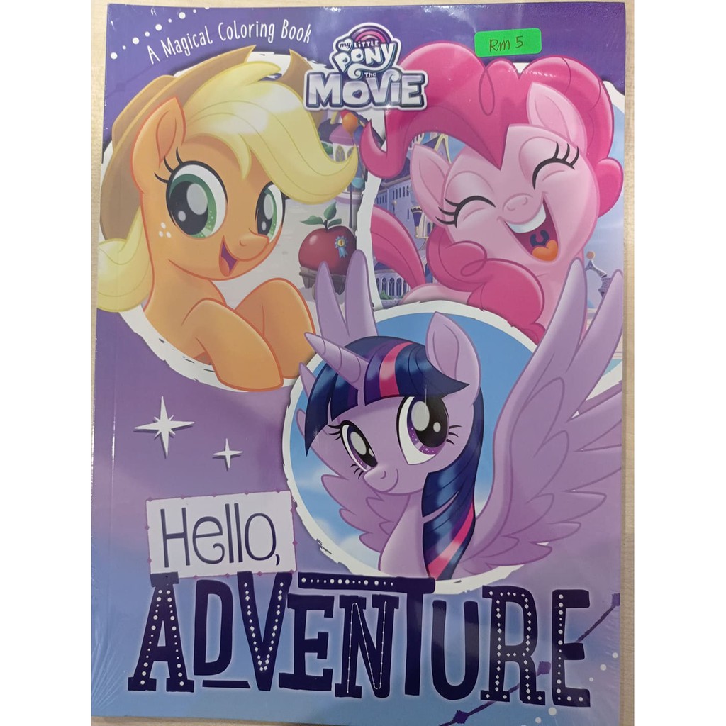 Children Book Little Pony HELLO , ADVENTURE colouring book | Shopee ...