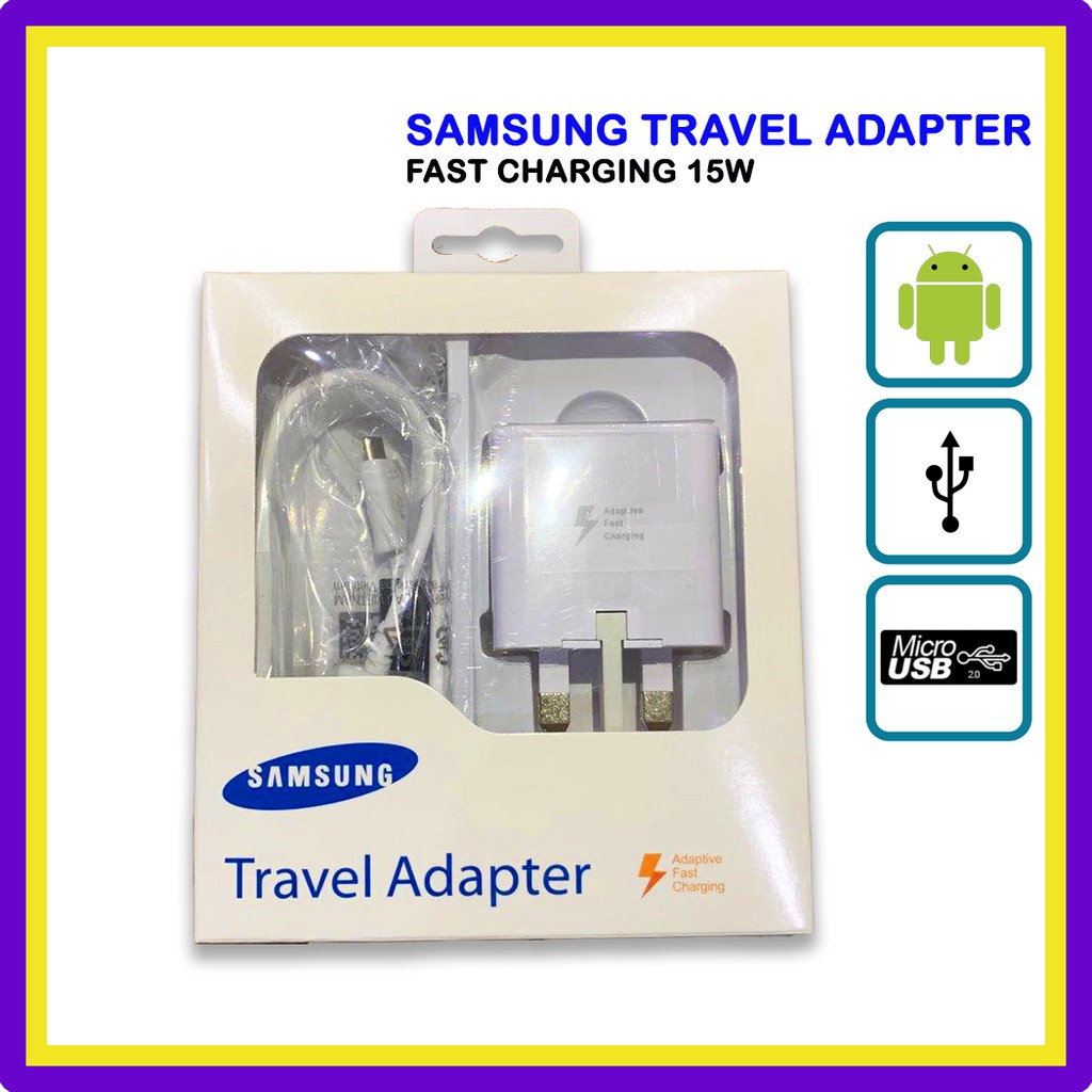 Samsung 15W Fast Charging Travel Adapter and Cable Data | Shopee Malaysia