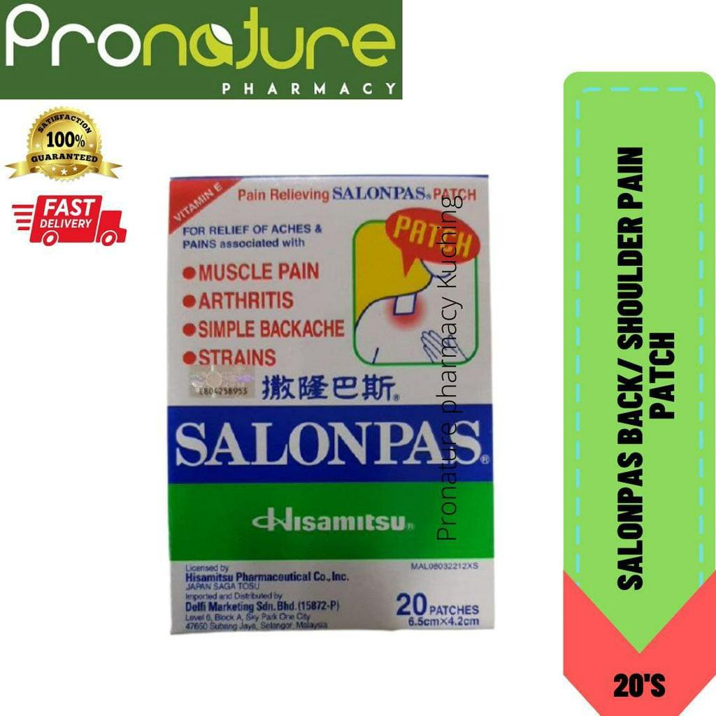 SALONPAS BACK/SHOULDER PAIN PATCH 20'S | Shopee Malaysia