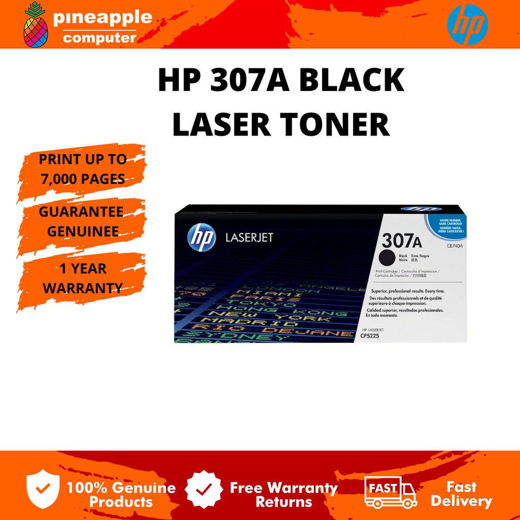 HP 307A Black Original LaserJet Toner Cartridge (CE740A) | Shopee Malaysia