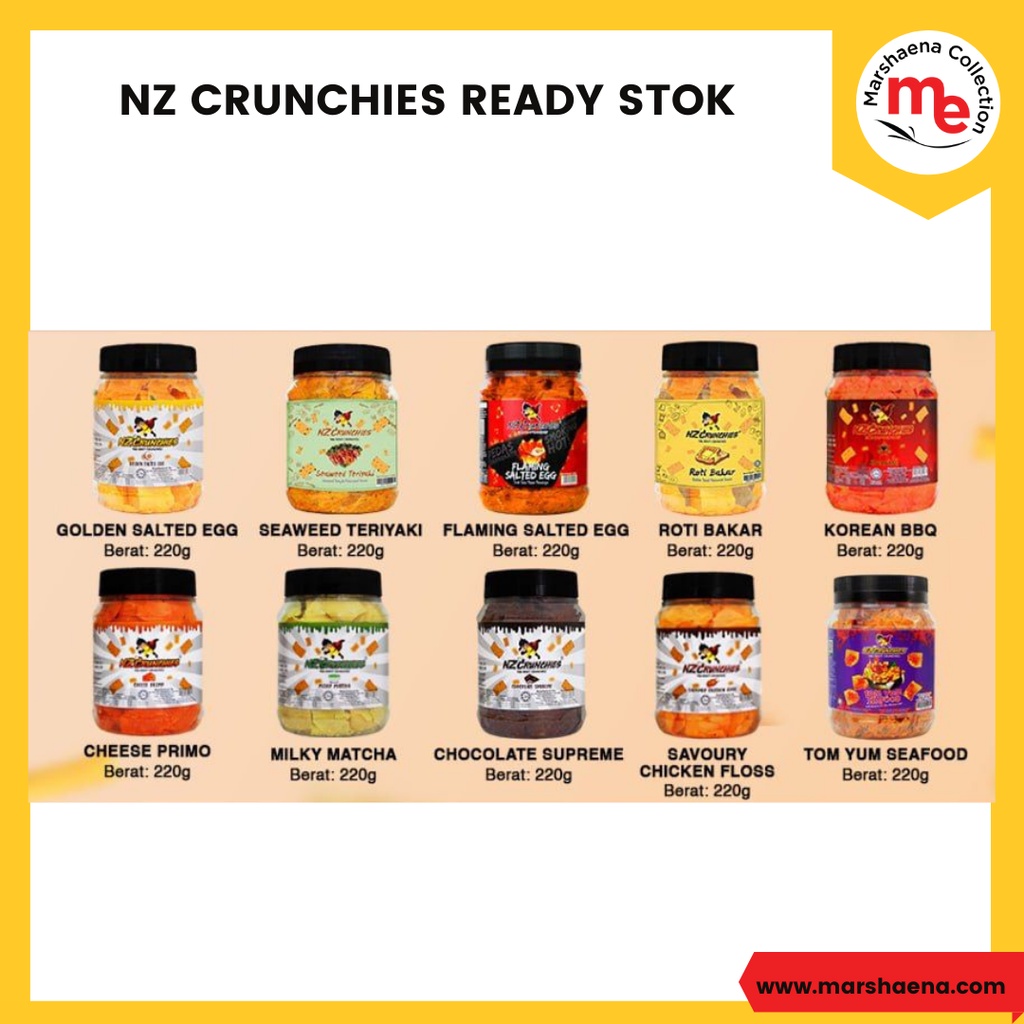 NZ CRUNCHIES SNACKS / POPIA SNACK KUDAP KUDAPAN 8 PERISA HEBAT SALTED ...