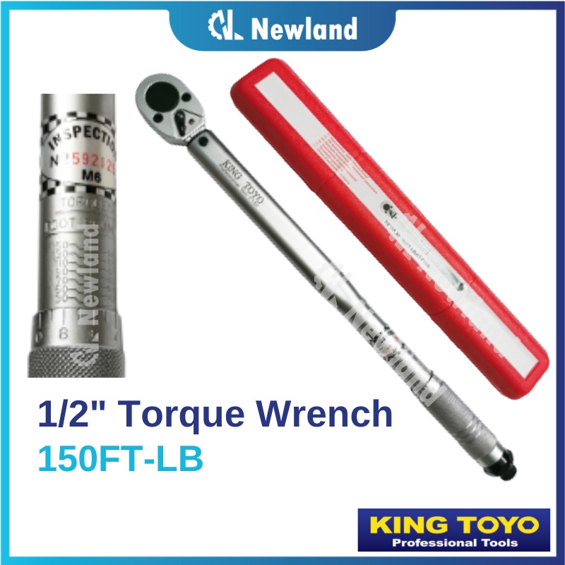 King Toyo Torque Wrench 1/2 / Tork Wrench / Toque Wrench / 1/2" 470MM ...