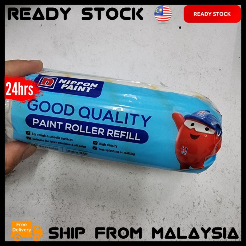 Nippon Paint Original 7" Paint Roller Refill Painting Tools Interior ...