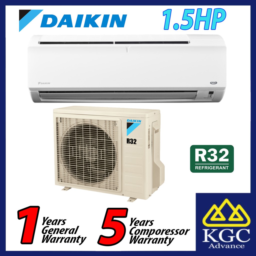 DAIKIN 1.5HP Non-Inverter Air Conditioner FTV35P/RV35F R32 | Shopee ...