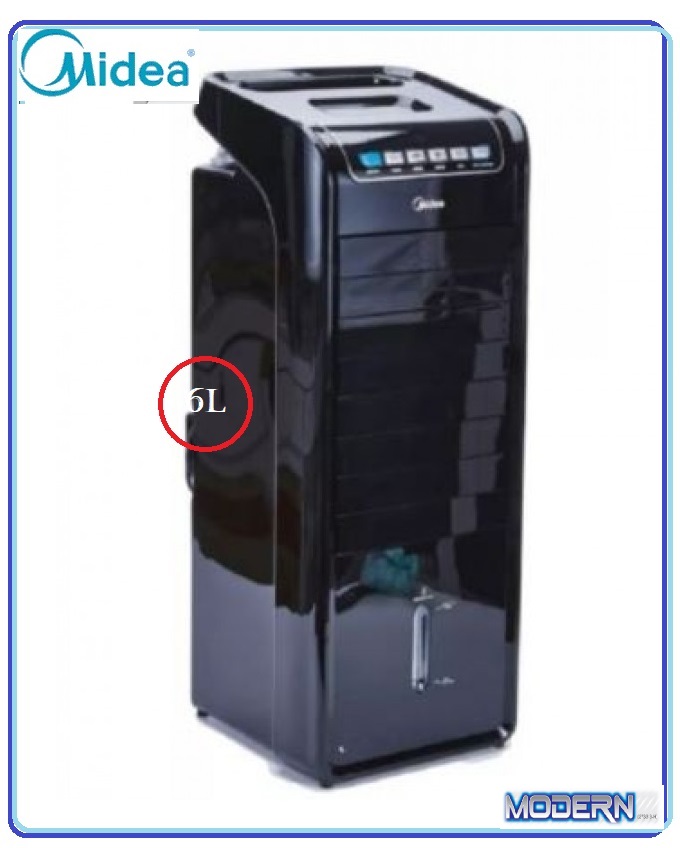 MIDEA 6.0L AIR COOLER MAC-106 /MAC106A-BK/MAC-106A (remote control ...