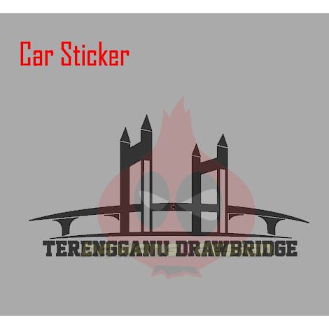Terengganu Drawbridge Sticker | Car Decals | MYVI AXIA KANCIL SAGA ...