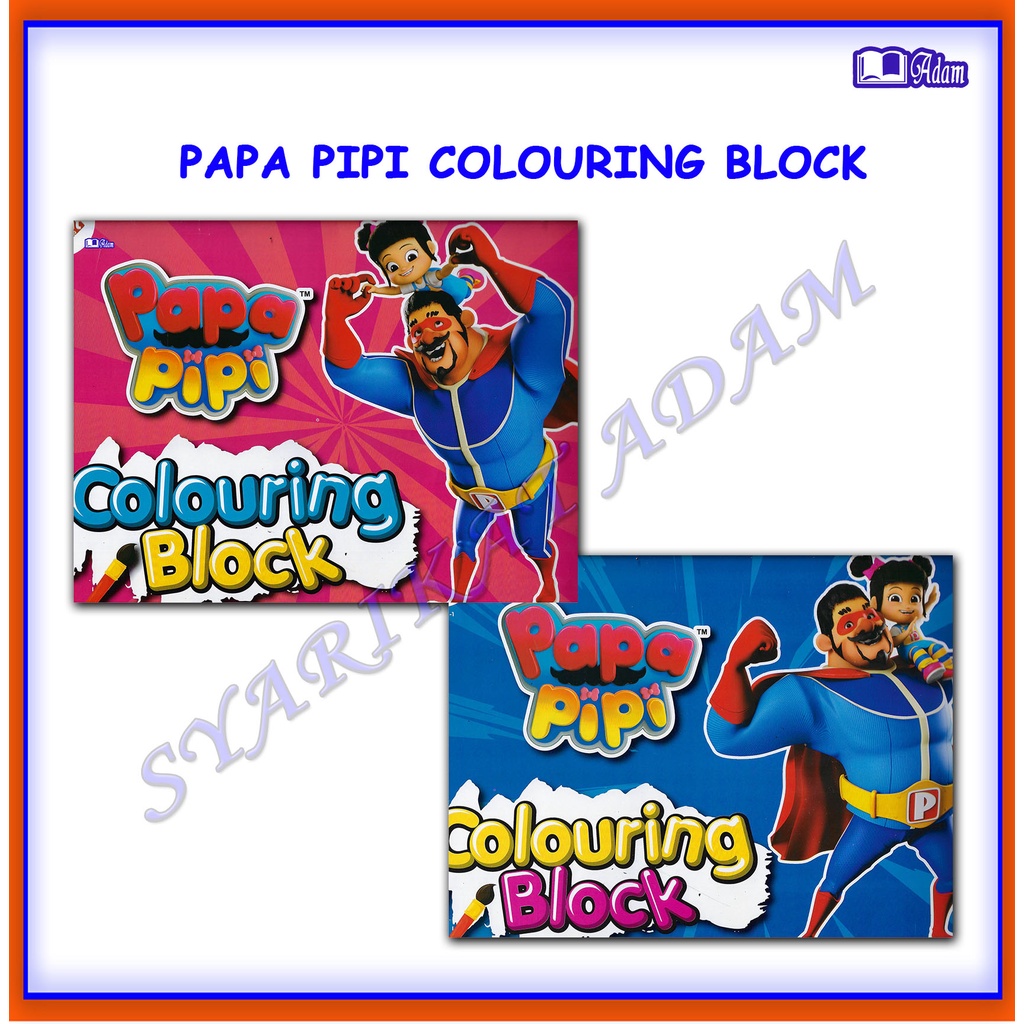 [ADM] PAPA PIPI COLOURING BLOCK (BIG) | Shopee Malaysia