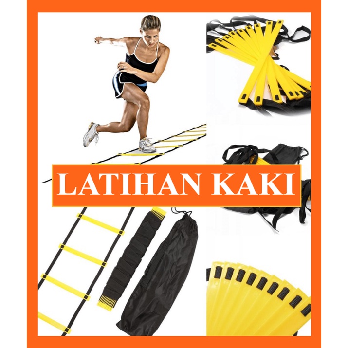 Alat Latihan Kelajuan dan Kepantasan Kaki Speed Ladder Footwork ...